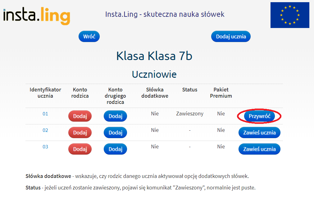 Insta.Ling - skuteczna nauka słówek